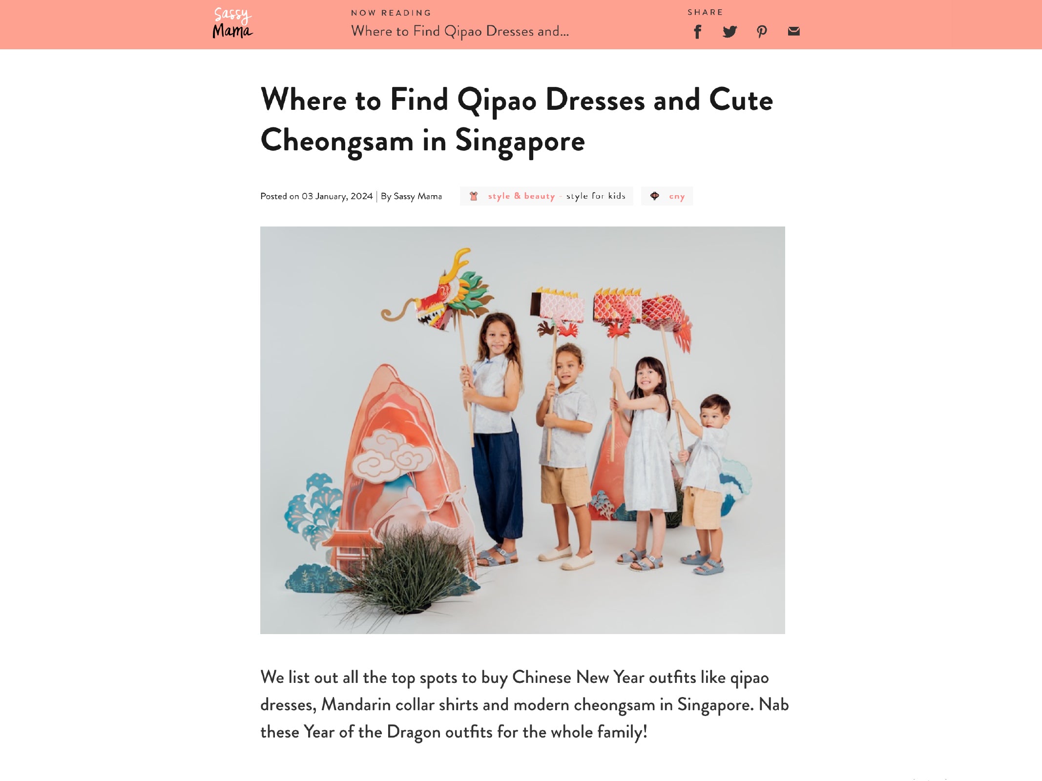 Sassy Mama Singapore - 3 January 2024 – Maison Q