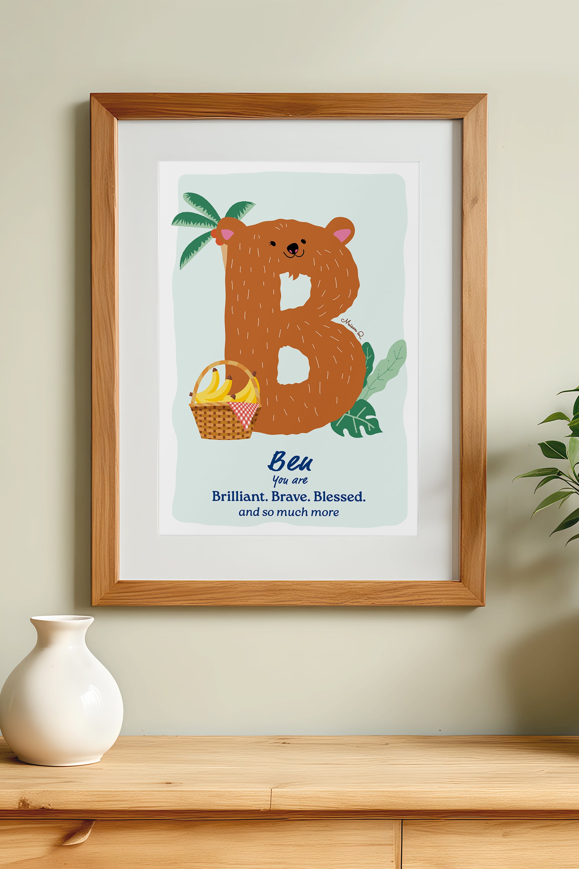 Alphabet B Poster – Maison Q