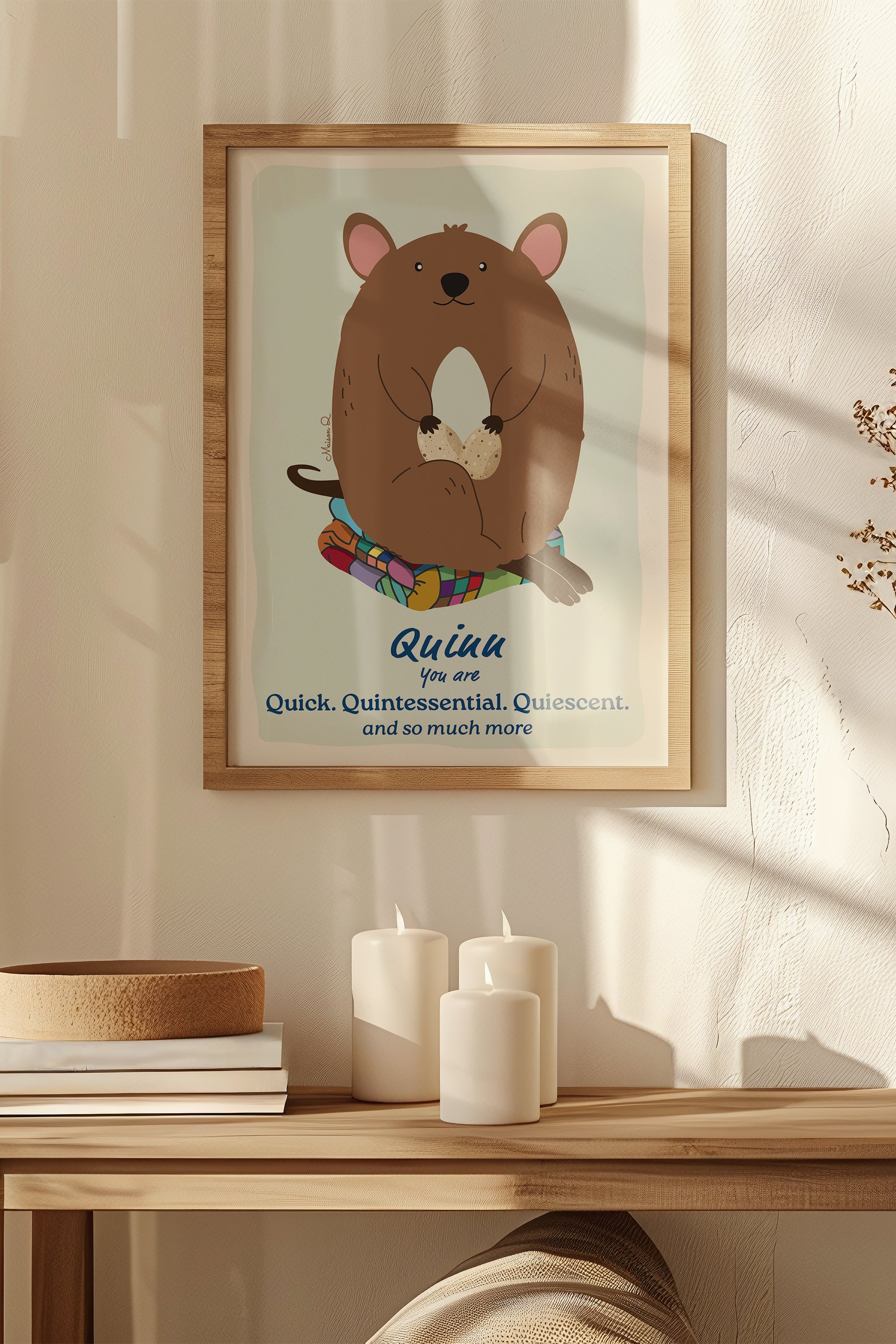 Alphabet Q Poster – Maison Q