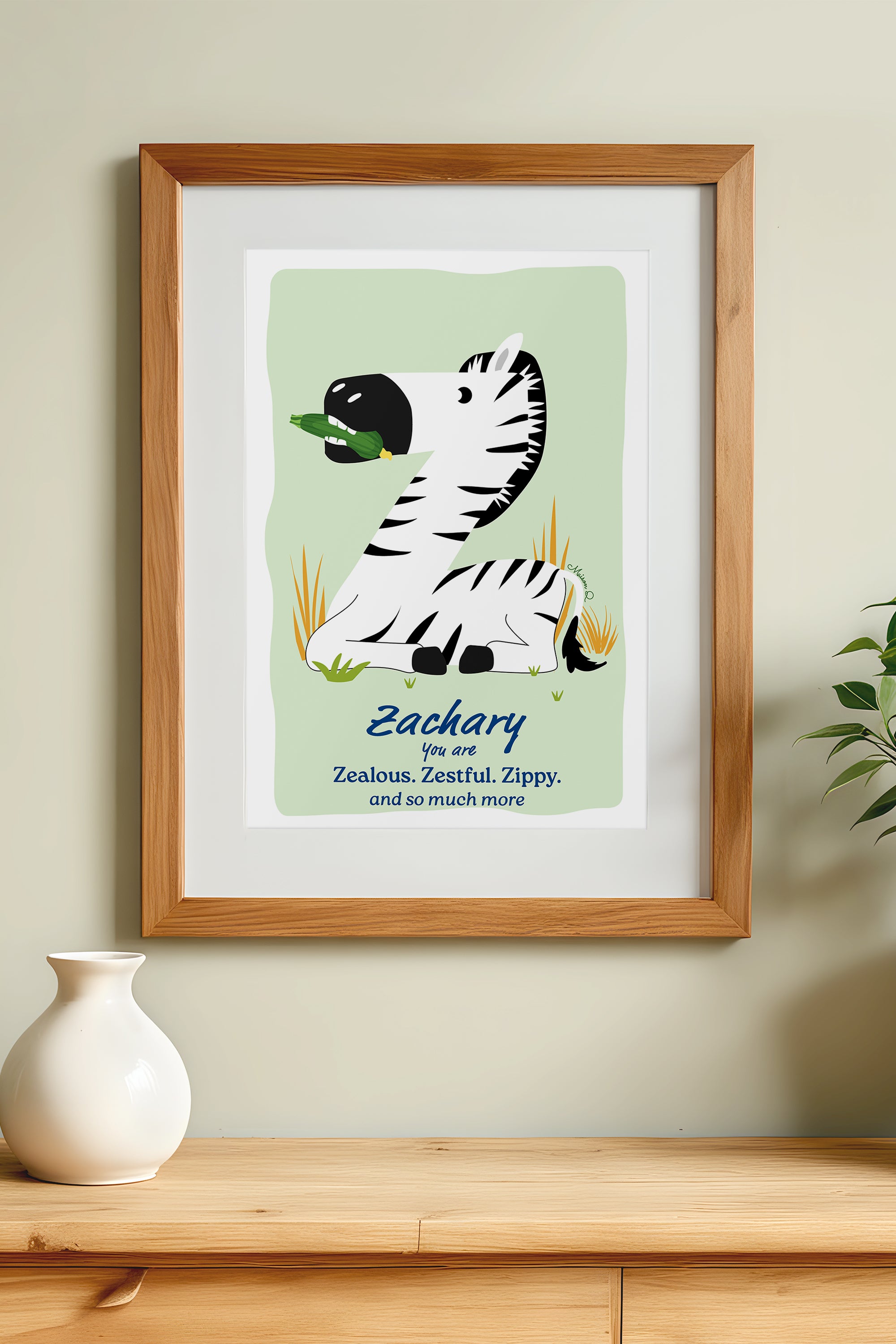 Alphabet Z Poster – Maison Q